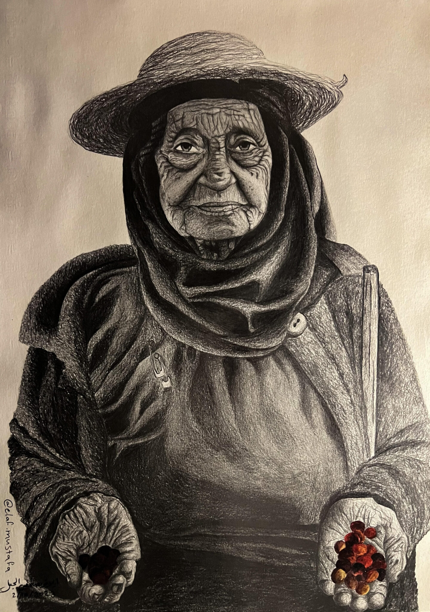 From Roots to Canvas: Elaf Mustafa's Artistic Journey through Yemeni Coffee Heritage - Qahwa World